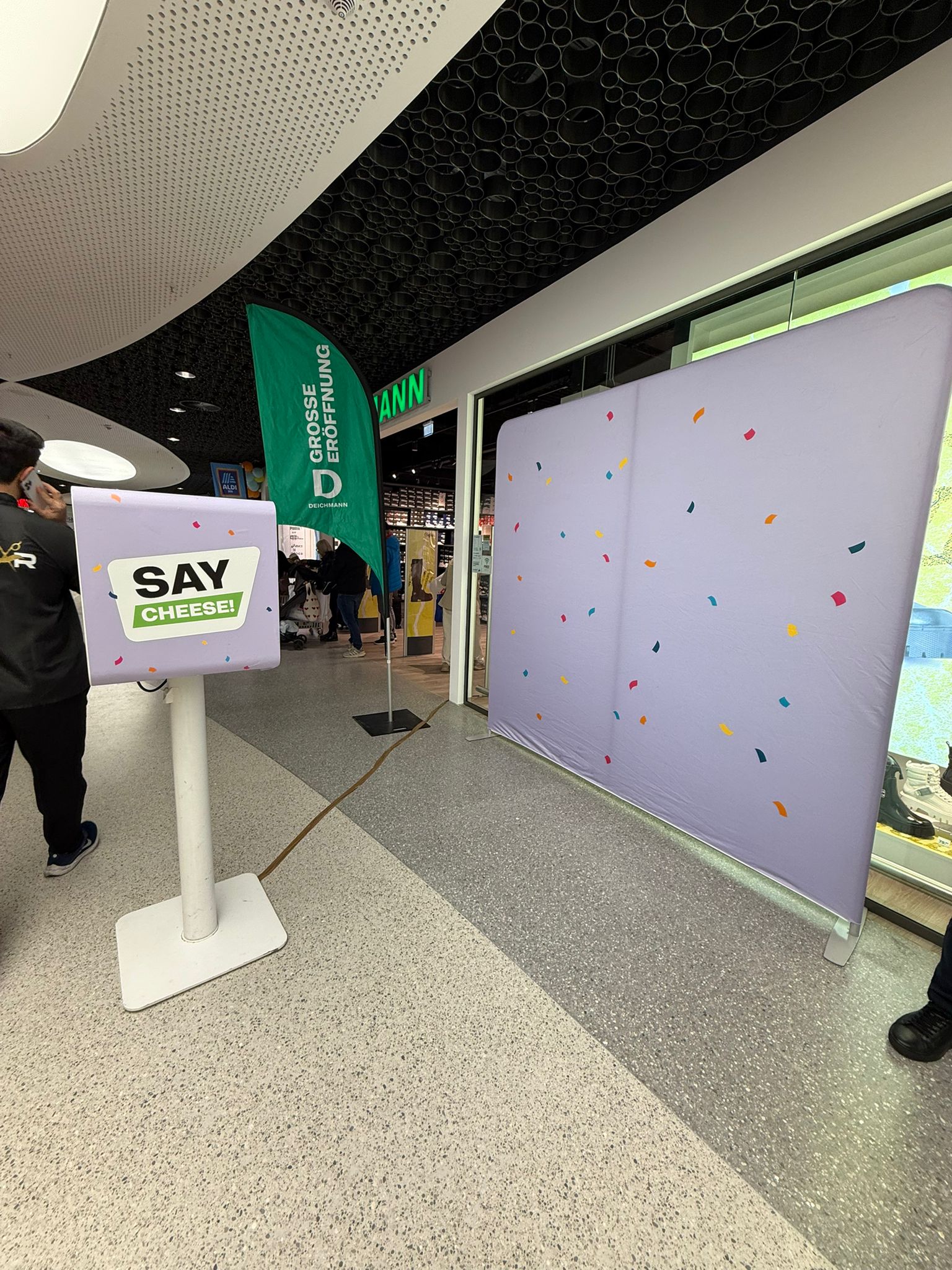 Photobooth Eröffnung Deichmann im Isar Center